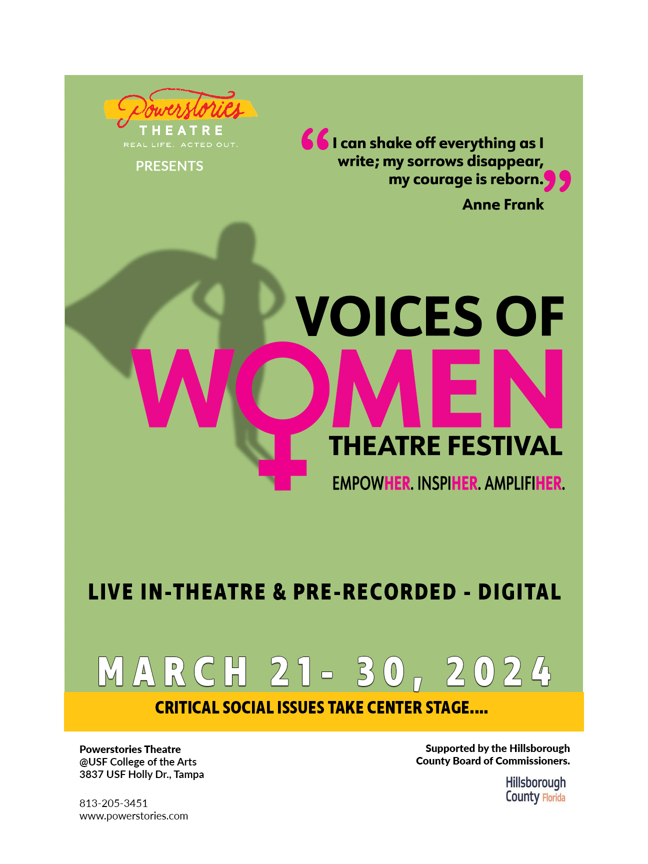 2024 Voices of Women Theatre Festival | Powerstories Theatre Tampa | Girlstories Leadership ...